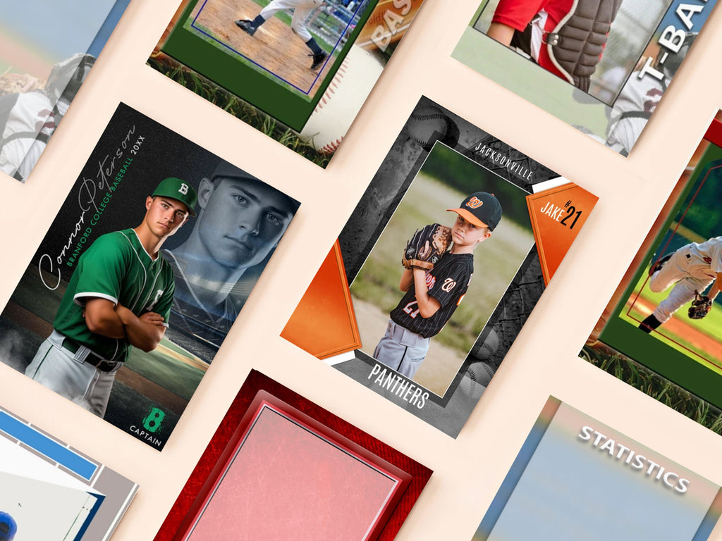 Create Custom Baseball Cards for your Athlete | Nations Photo Lab