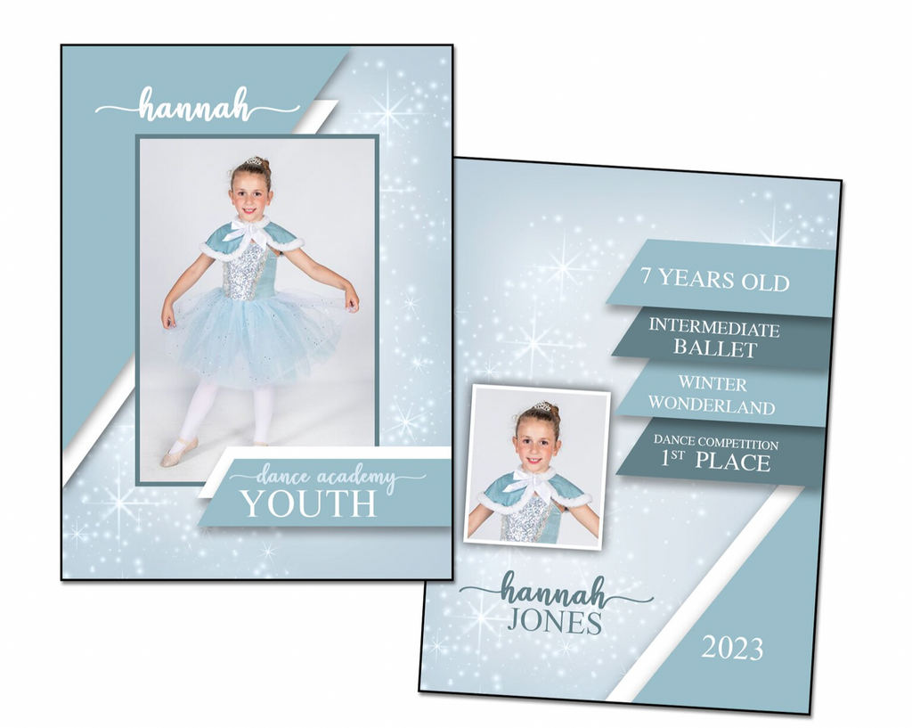 Create Custom Dance Trader Cards for your Athlete | Nations Photo Lab