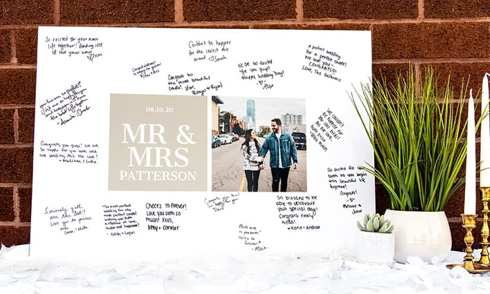 Wedding Signing Boards | Wedding Decor | Nations Photo Lab