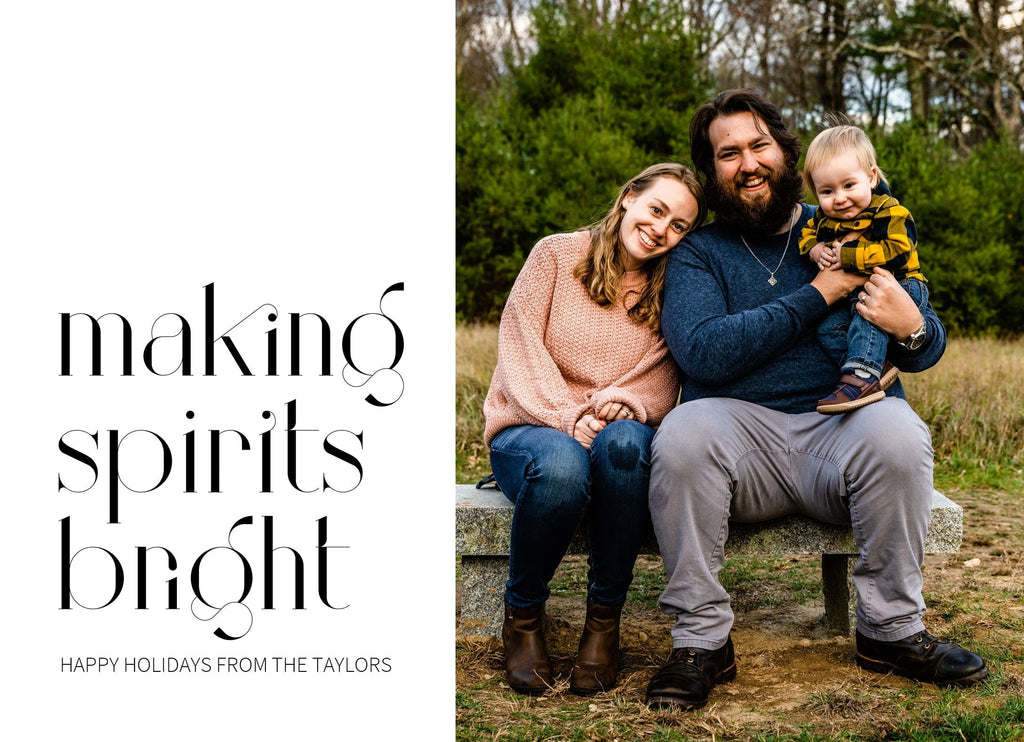 Making Spirits Bright | Holiday Cards 2025 | Nations Photo Lab