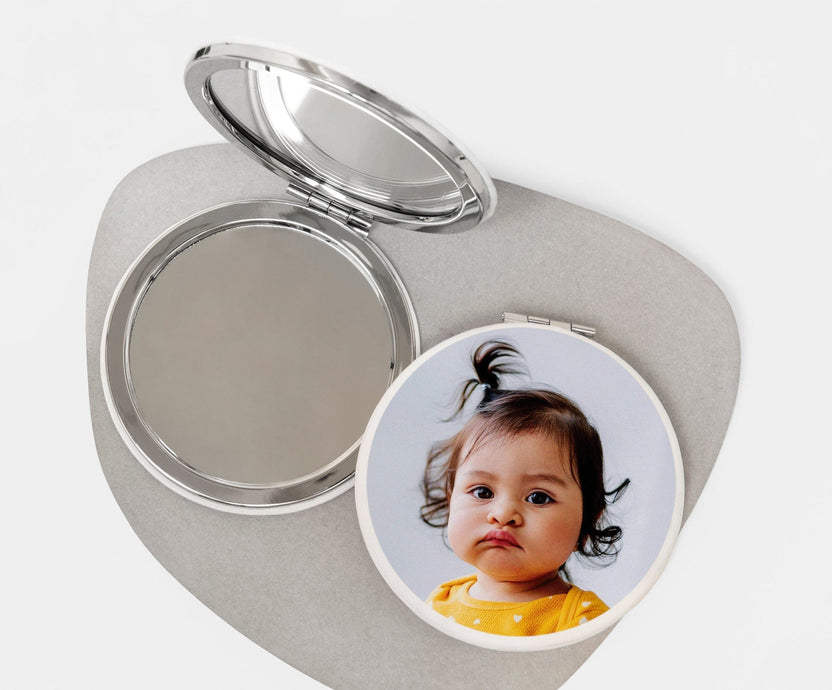 Personalized Photo Compact Mirror | Custom Compact Mirror