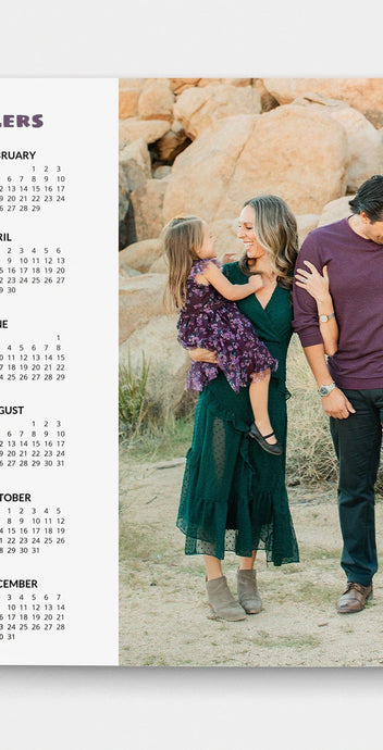 Single Sided CalPersonalized Single Sided Photo Calendars