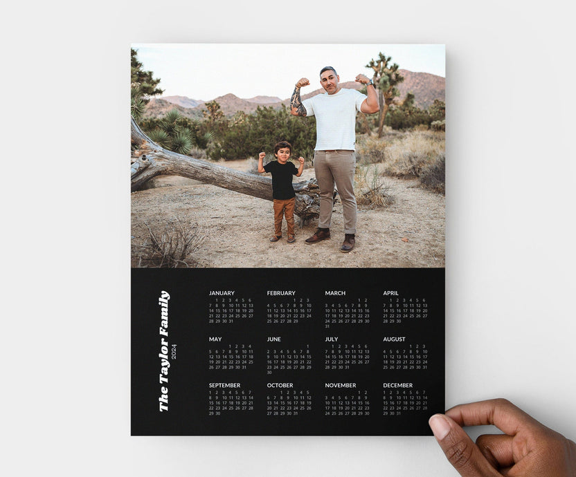 Single Sided CalPersonalized Single Sided Photo Calendars