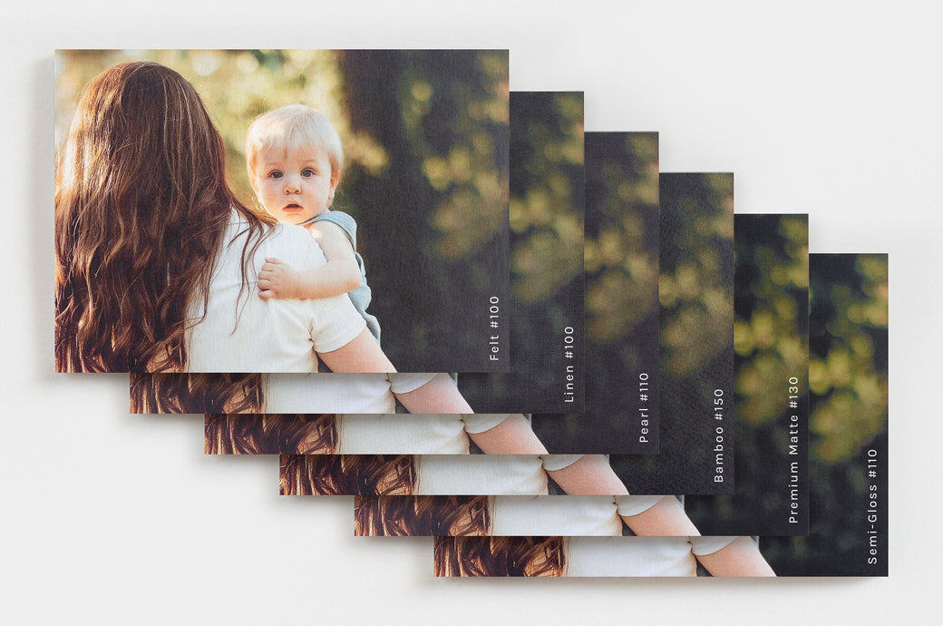 Tri Fold Photo Cards - Custom Paper Types -Envelopes Included