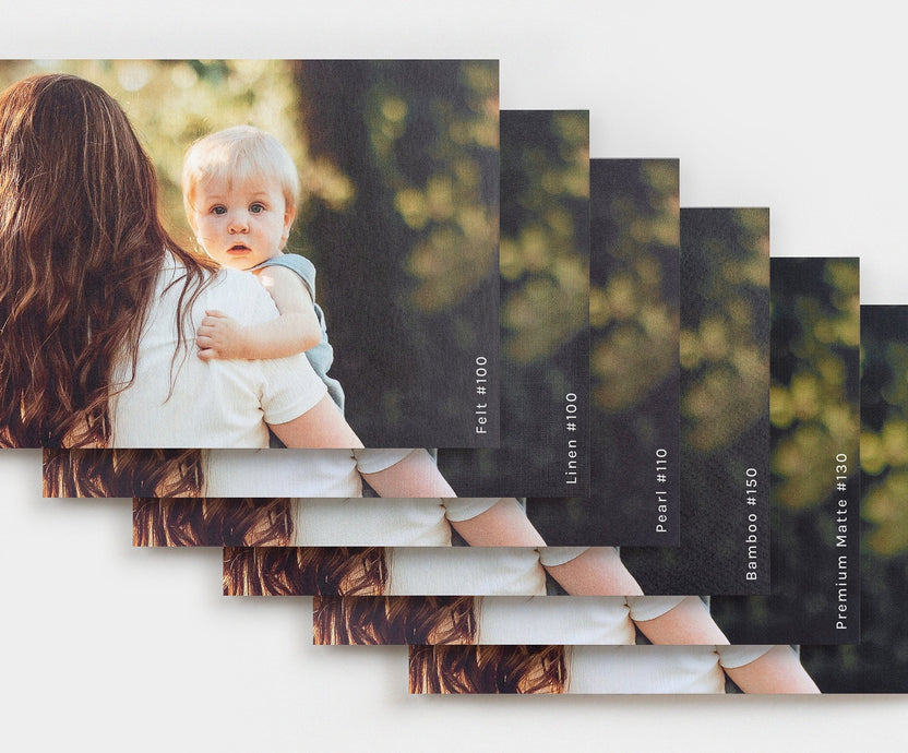 Tri Fold Photo Cards - Custom Paper Types -Envelopes Included