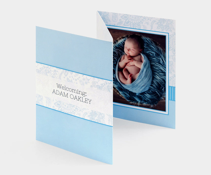 Tri Fold Photo Cards - Custom Paper Types -Envelopes Included