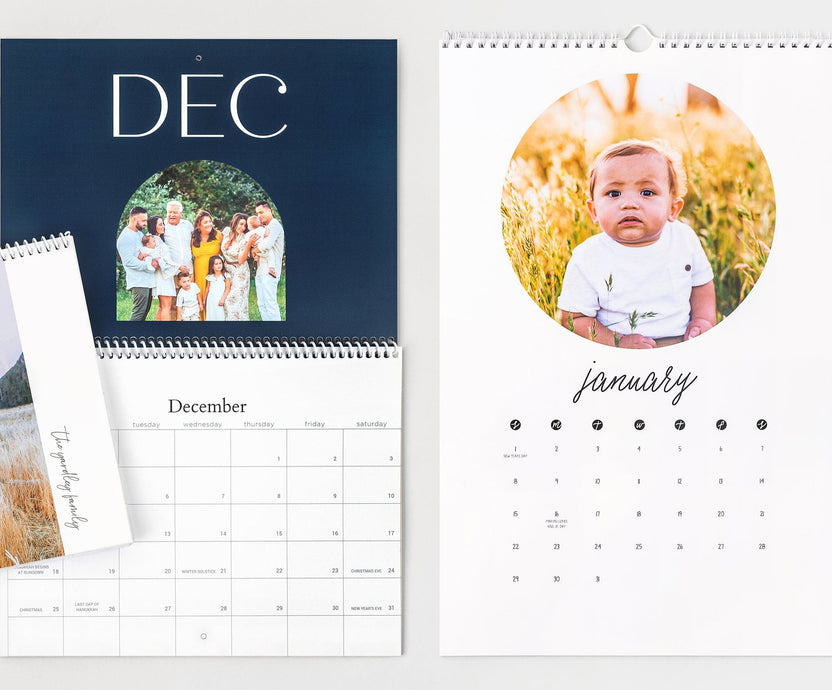 Personalized Monthly Desk Calendar | Nations Photo Lab