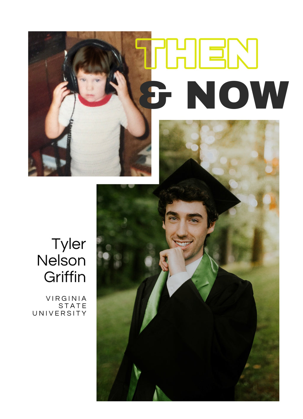 Then And Now | Graduation Cards | Nations Photo Lab