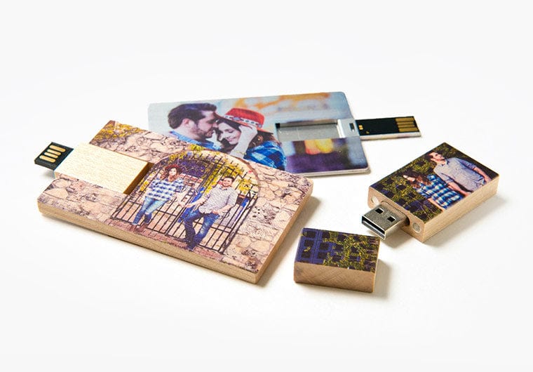 Custom USB Drives - Personalized Photo USB Drives - Wooden USBs