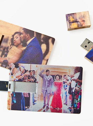 Custom USB Drives - Personalized Photo USB Drives - Wooden USBs