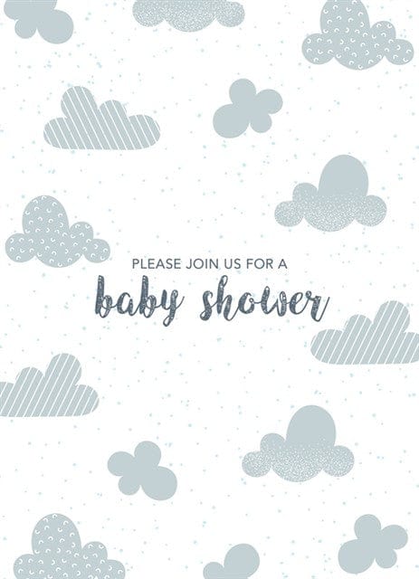 Cutest Clouds Invite | Designer Cards | Nations Photo Lab