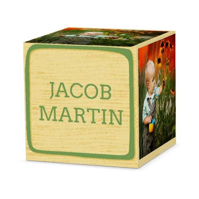 Letter Blocks Green | Cube Décor | Nations Photo Lab