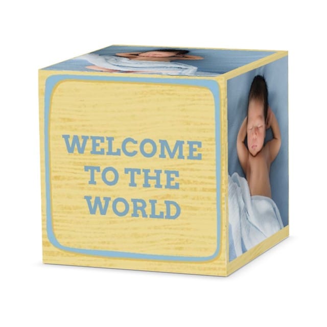 Letter Blocks Light Blue | Cube Décor | Nations Photo Lab