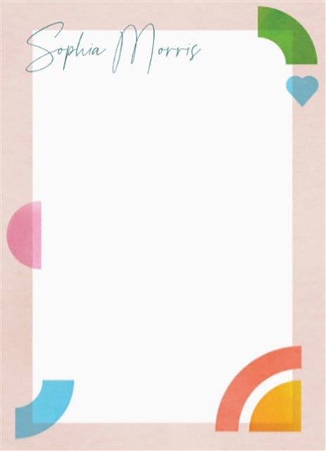 Simple Shapes | Stationery Cards | For Kids | Nations Photo Lab