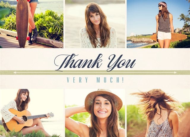 Traditional Script Thank You | Graduation Cards | Nations Photo Lab